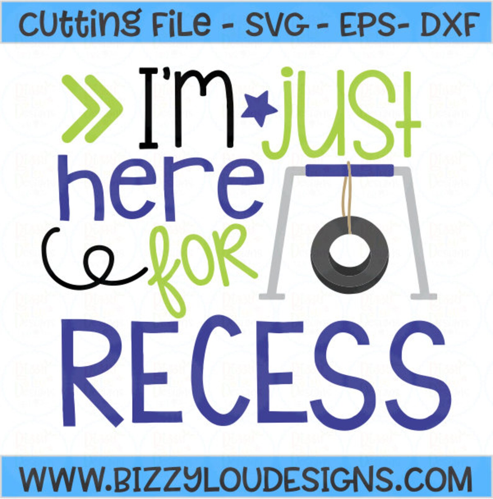 Recess SVG DXF, EPS Recess Cut File School Svg Back to School Svg Back ...