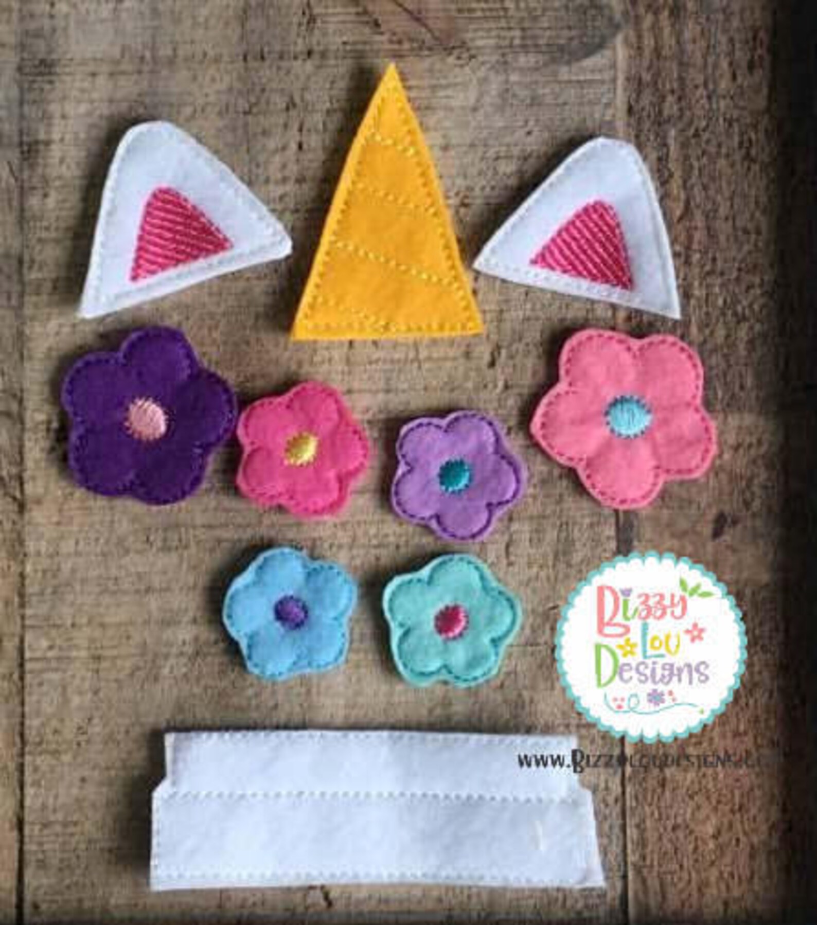 Unicorn Feltie Parts Unicorn Feltie Bow Parts Unicorn | Etsy