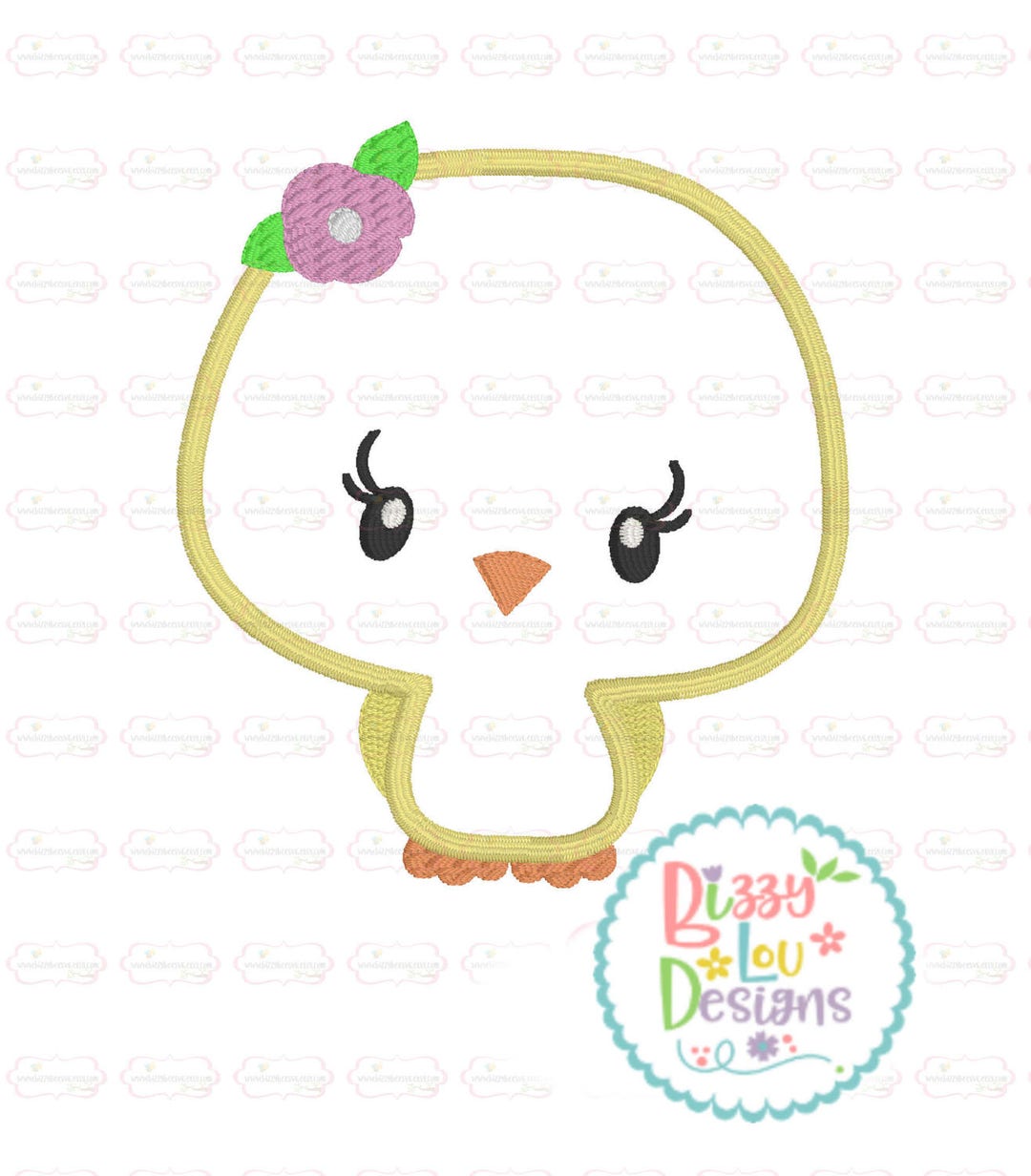 Easter Embroidery Design Yellow Bird Embroidery Design Bird - Etsy