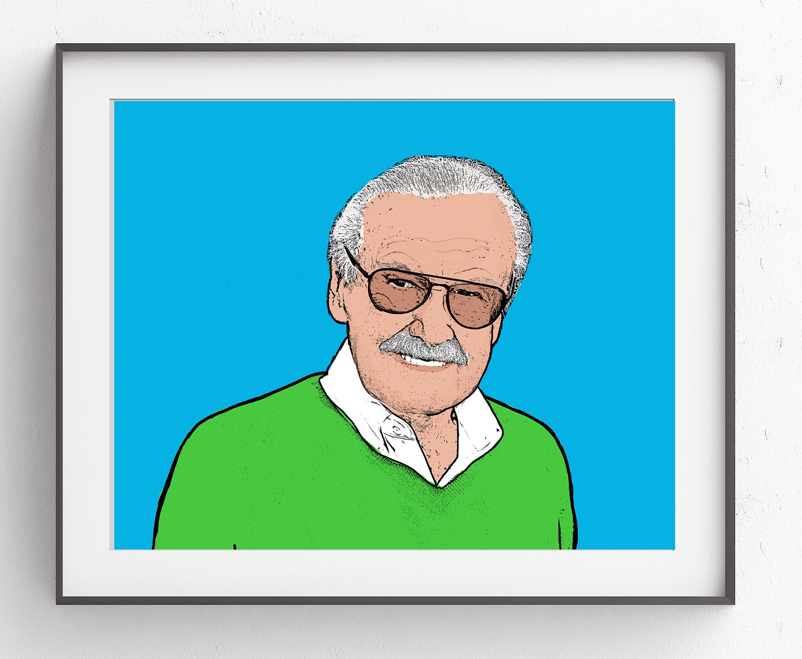 Stan Lee Pop Art // Stan Lee 8x10 Print - Etsy