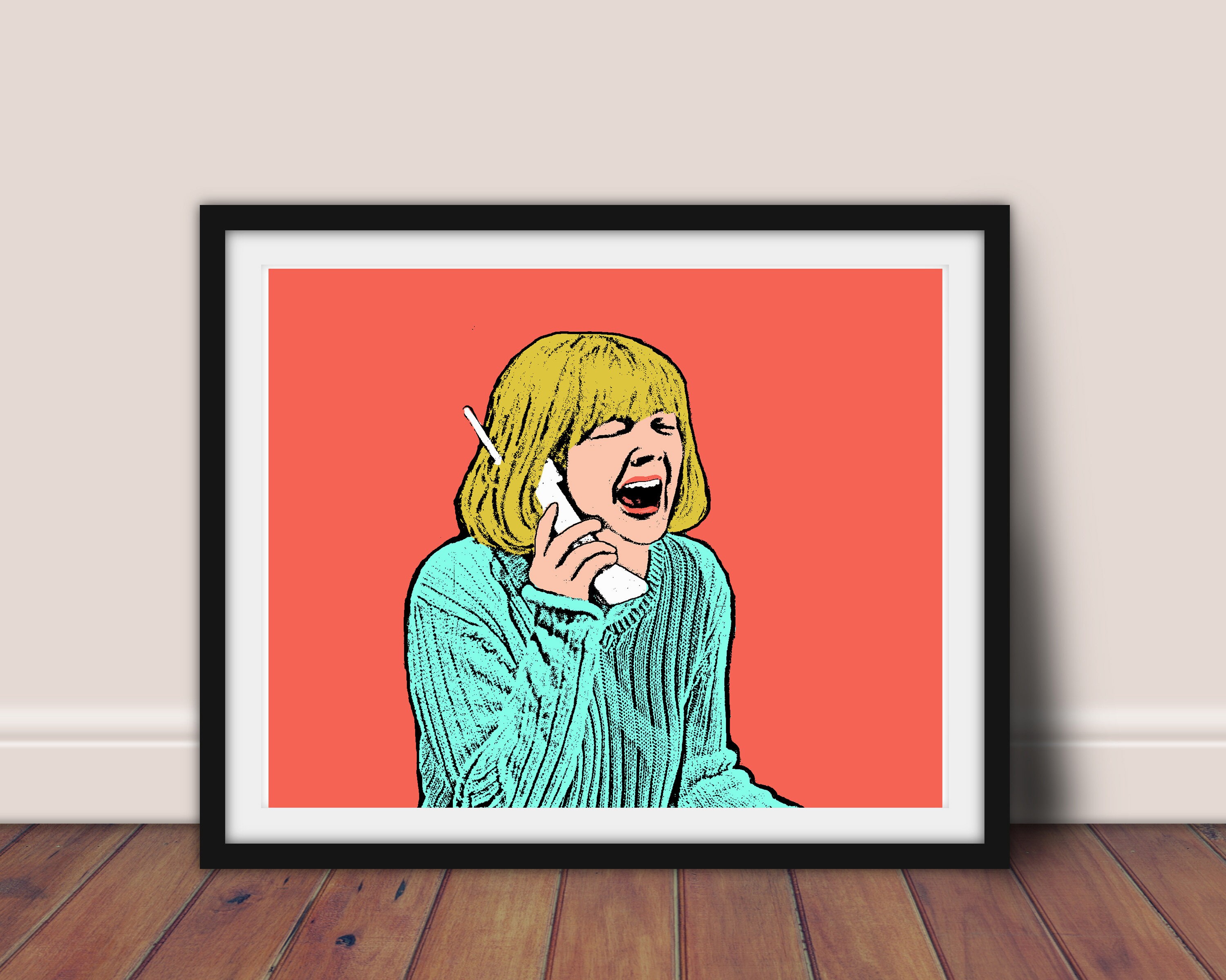 Scream Horror Art Print // Wes Craven Scream Horror Art // - Etsy Hong Kong
