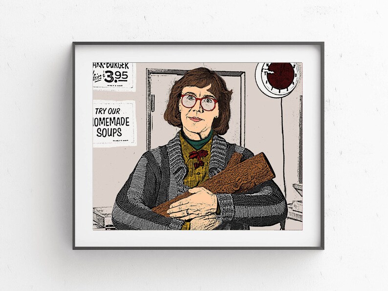 Twin Peaks Pop Art Portrait // Log Lady Fan Art // 8x10 Print | Etsy