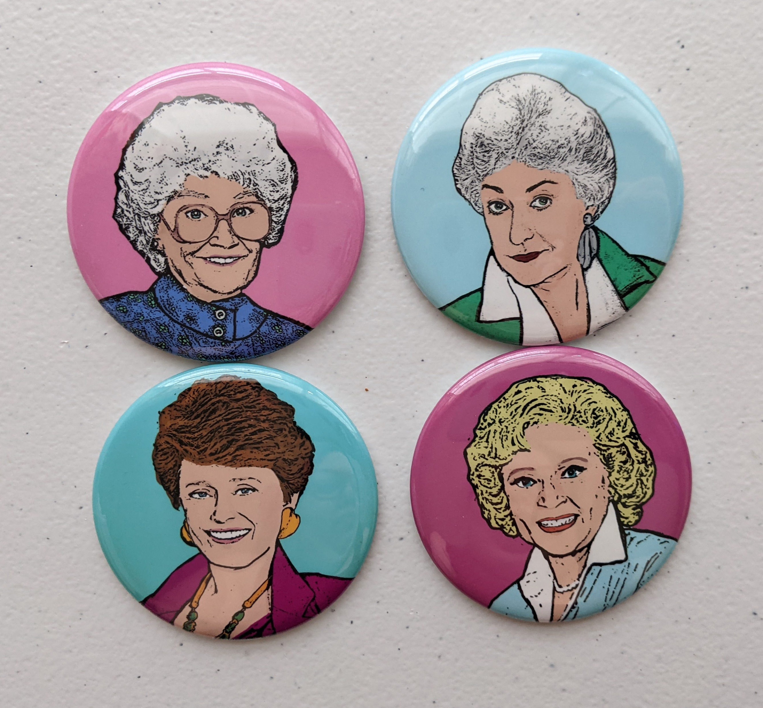Golden Girls Magnet Set // Golden Girls Art / Golden Girls | Etsy
