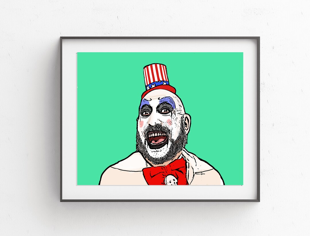 Captain Spaulding Fan Art Print // House of 1000 Corpses Horror Art ...