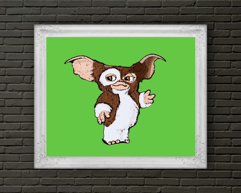 Gremlins Gizmo Pop Art // Gizmo Gremlins // Gremlins Gizmo Art - Etsy