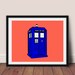 Doctor Who Tardis Pop Art // Tardis Art Print // Doctor Who - Etsy