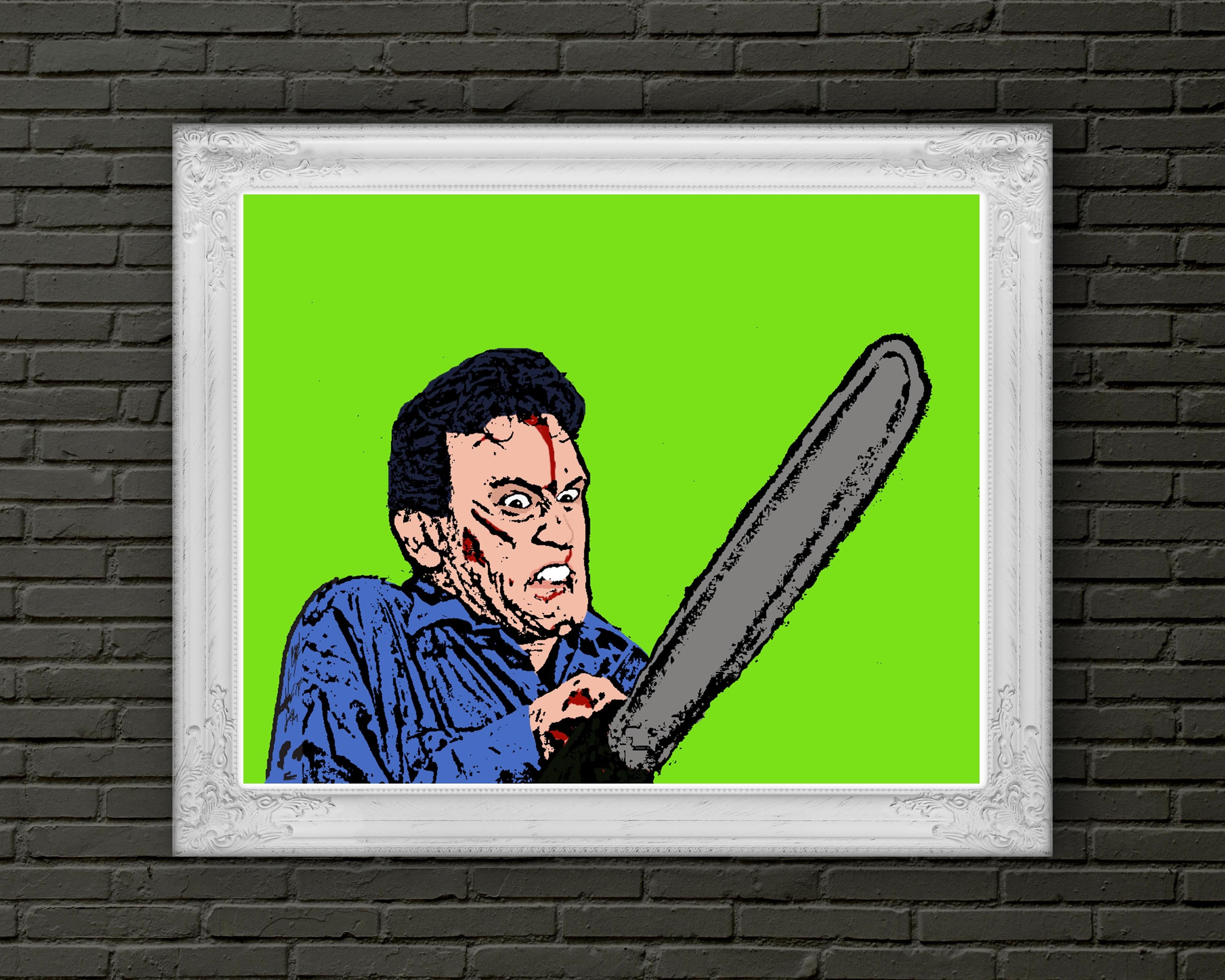 Evil Dead Art Print // Horror Art // Ash Evil Dead 8x10 Print - Etsy