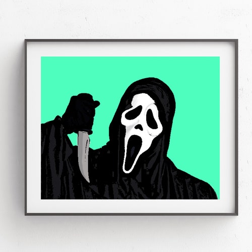 Scream Horror Art Print // Wes Craven Scream Horror Art // | Etsy