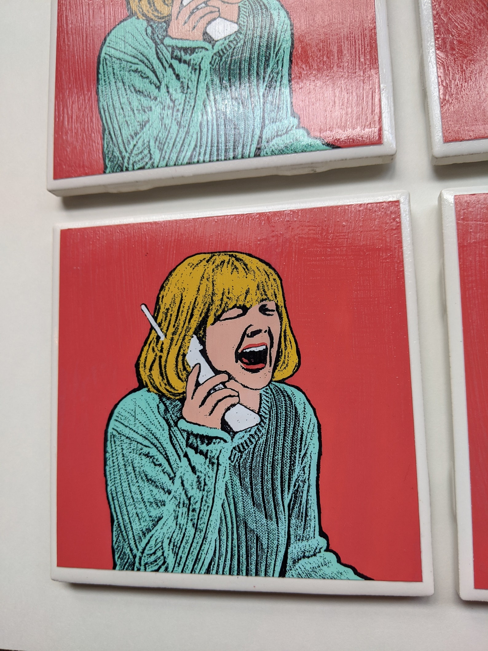 Scream Horror Movie Coasters // Horror Gifts// Scream Horror - Etsy