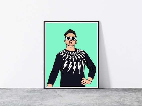 Schitt's Creek David Rose Art // David Rose Schitt's | Etsy