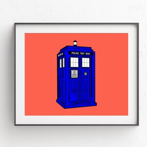 Doctor Who Tardis Pop Art // Tardis Art Print // Doctor Who - Etsy