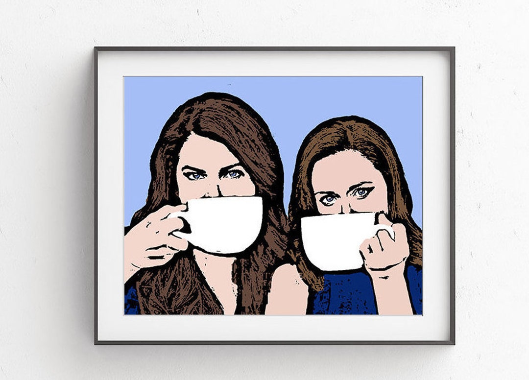 Gilmore Girls Pop Art Portrait // Gilmore Girls Fan Art // Gilmore ...