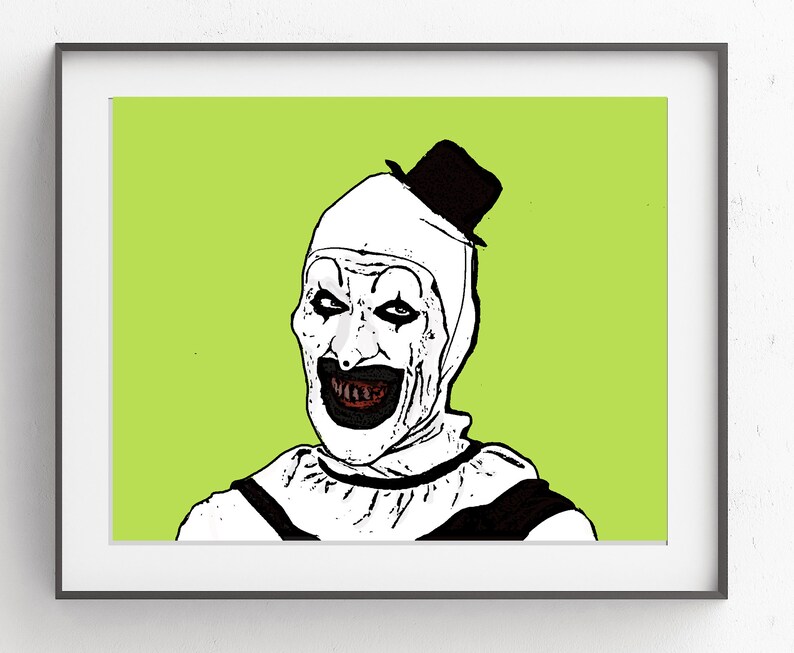 Arte el payaso Terrifier // Arte de terror // Terrifier Clown - Etsy México
