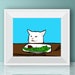 Housewives Cat Meme Print // Woman Yells at Cat Meme Art - Etsy