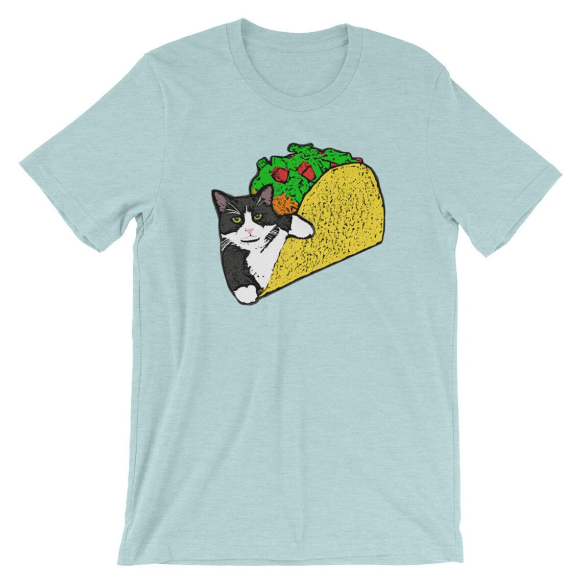 Taco Cat Unisex T-shirt // Cat Art // Funny Cat Art Shirt - Etsy