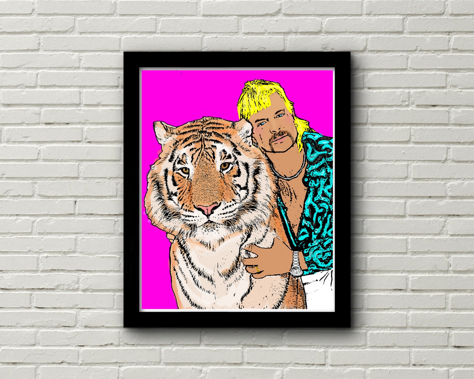 Tiger King Joe Exotic Art Print // Joe Exotic Pop Art // Tiger | Etsy