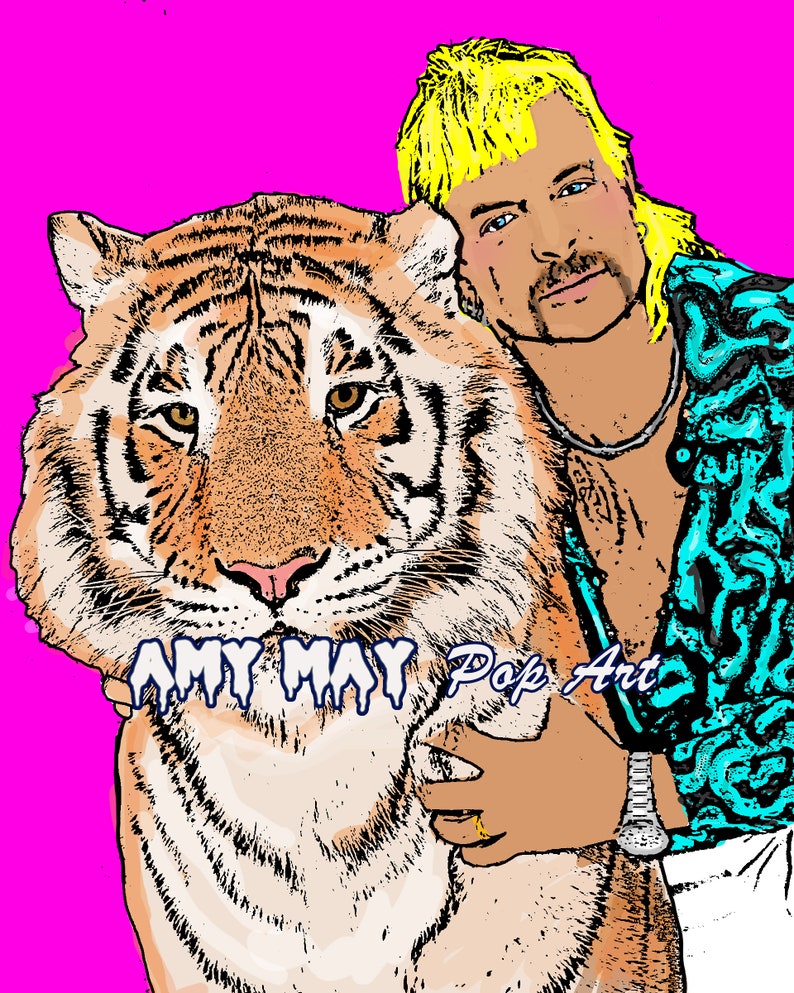 Tiger King Joe Exotic Art Print // Joe Exotic Pop Art // Tiger - Etsy