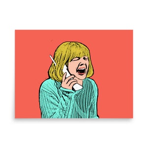Scream Drew Barrymore Matte Poster Print - Etsy
