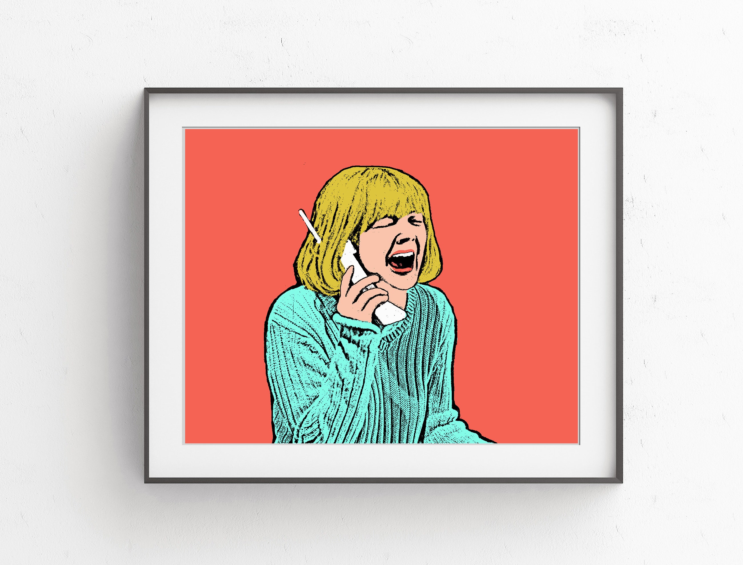 Scream Horror Art Print // Wes Craven Scream Horror Art // - Etsy Hong Kong