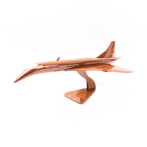 Wooden CONCORDE Airplane Model 18x12x6 - Etsy