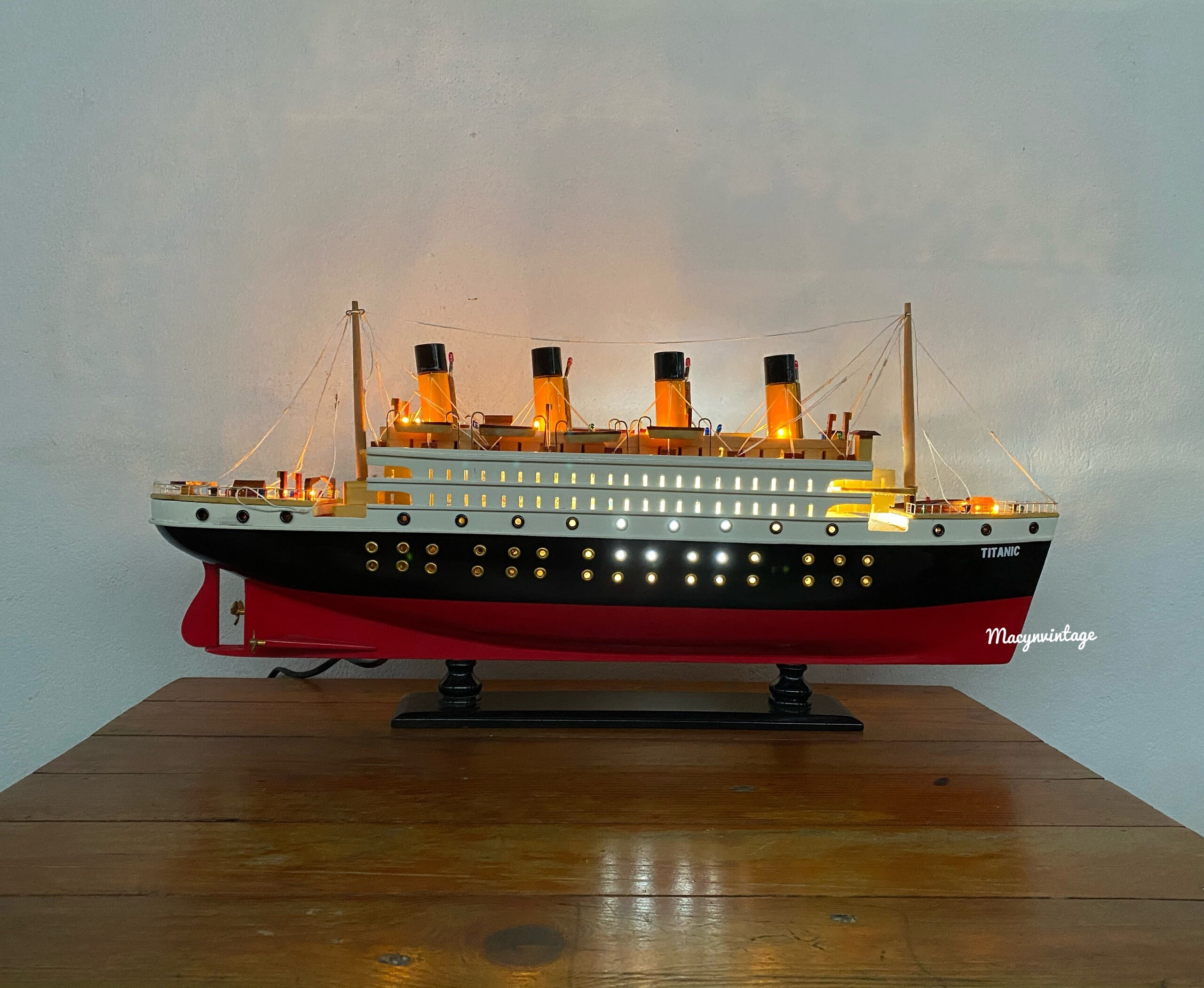 RMS Titanic Model Ship Wooden Model Ship Size 24 - Etsy