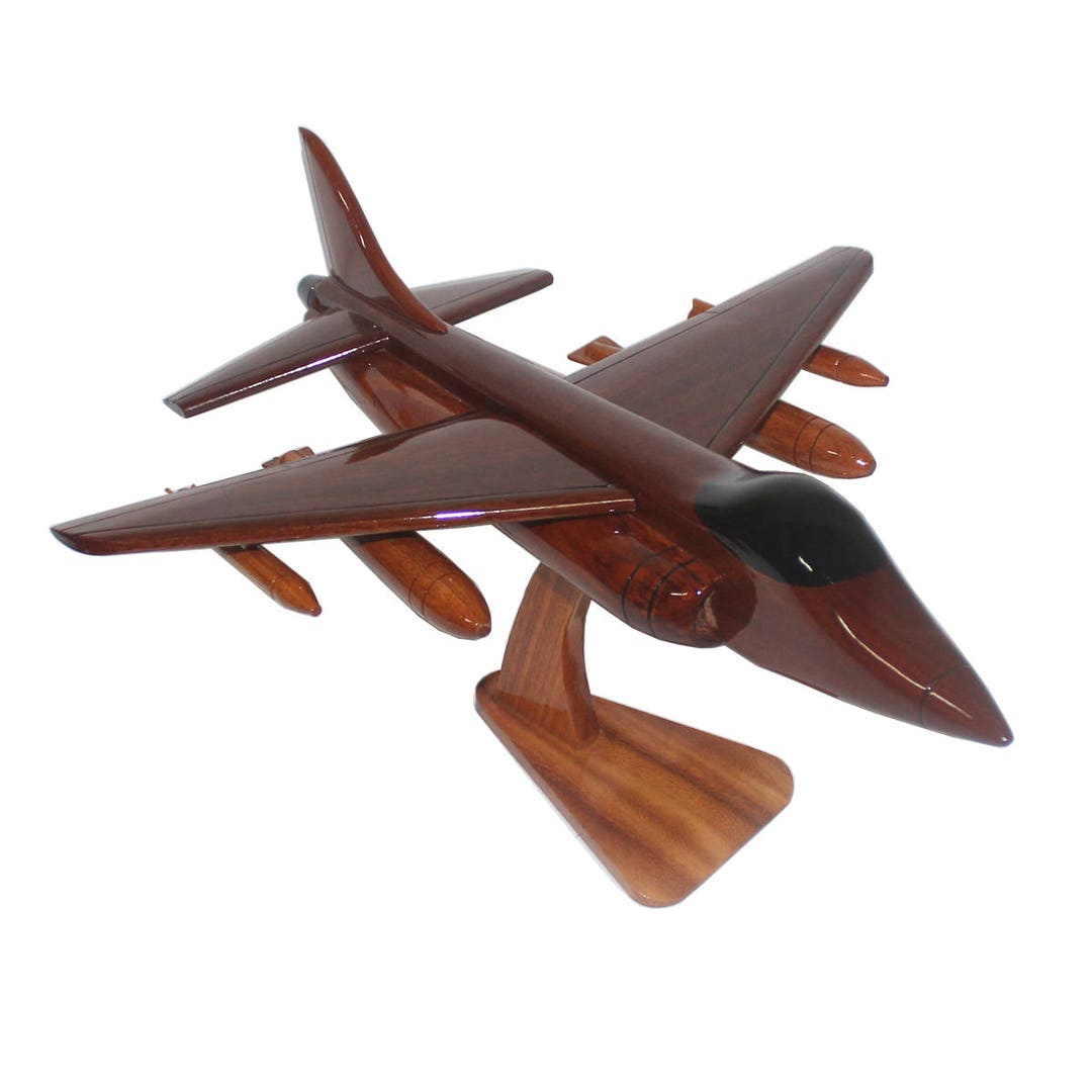 HARRIER Jump Jet Model 16 X 15 X 8 Wooden Handmade Airplane Gift for ...