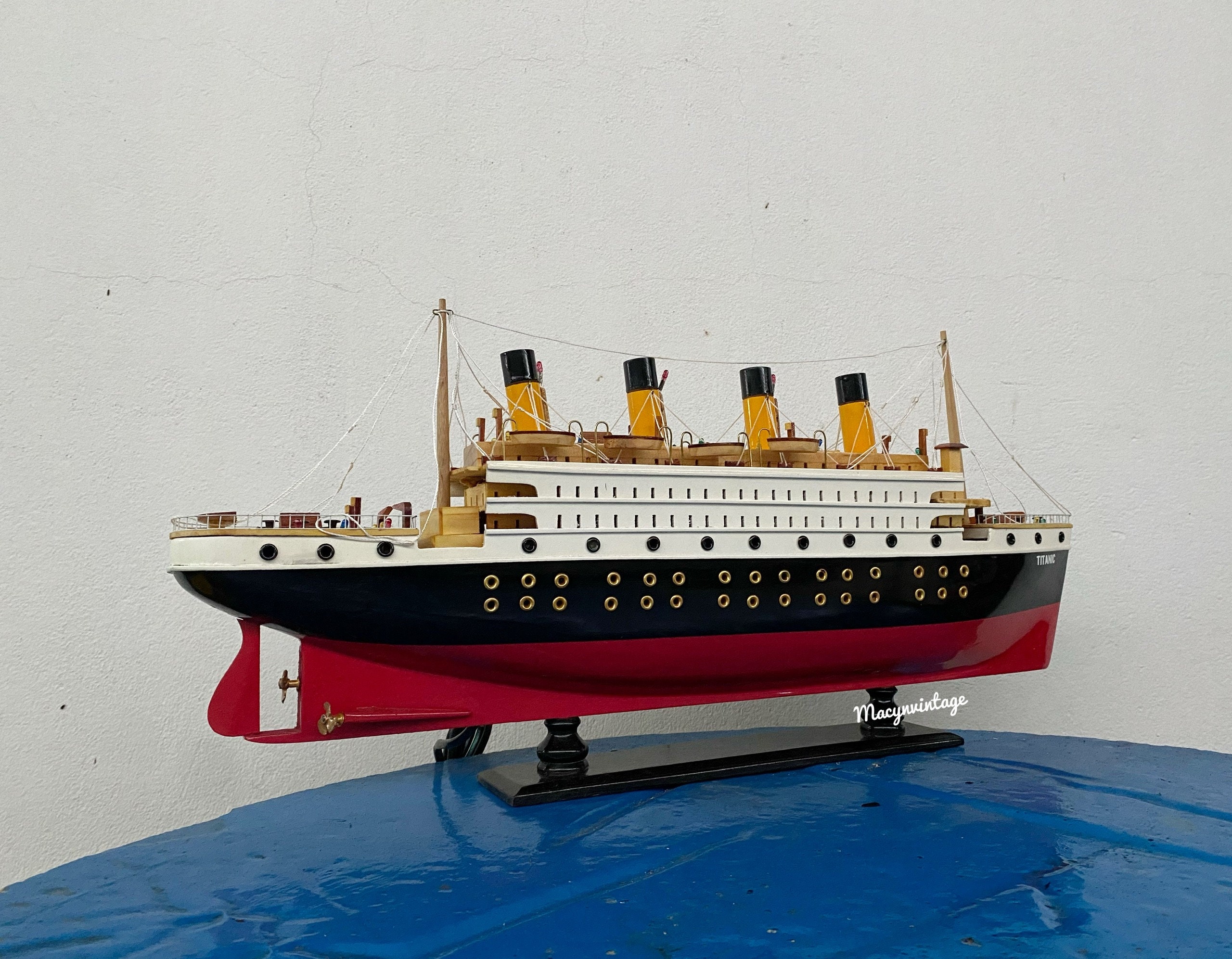 RMS Titanic Model Ship Wooden Model Ship Size 24 - Etsy
