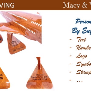 Wooden CONCORDE Airplane Model 18x12x6 - Etsy