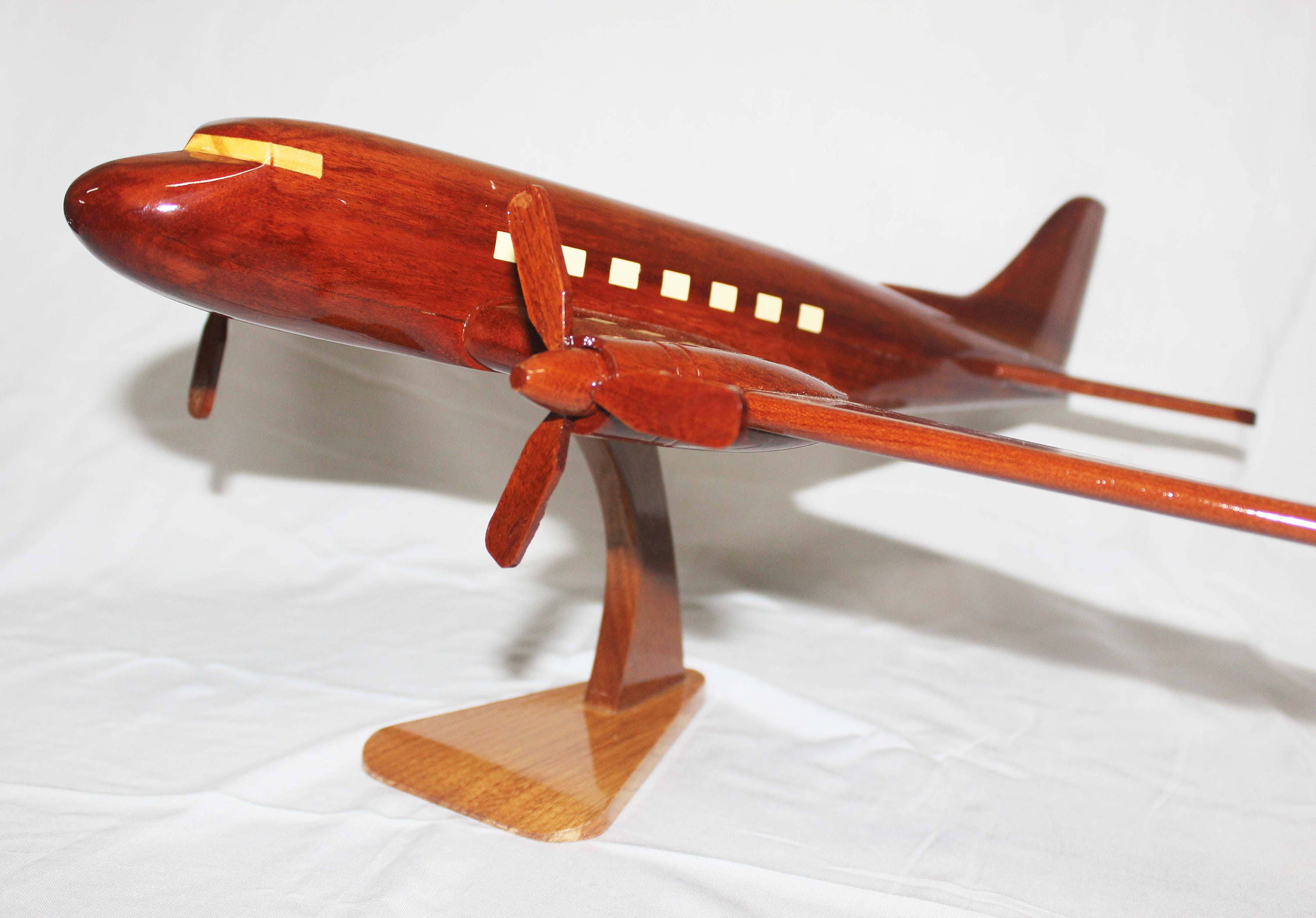 Douglas DC-3 Wooden aircraft handmade 16 x 24 x | Etsy