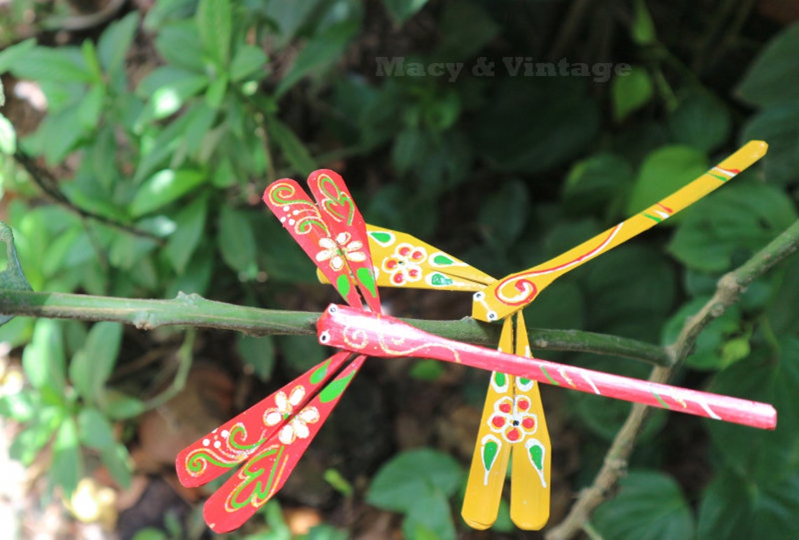 Set 70 self balancing bamboo dragonfly Size 4.5 | Etsy