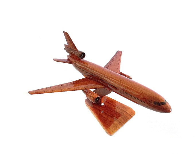 Mcdonnell Douglas DC-10 Wooden Aircraft Handmade - Etsy