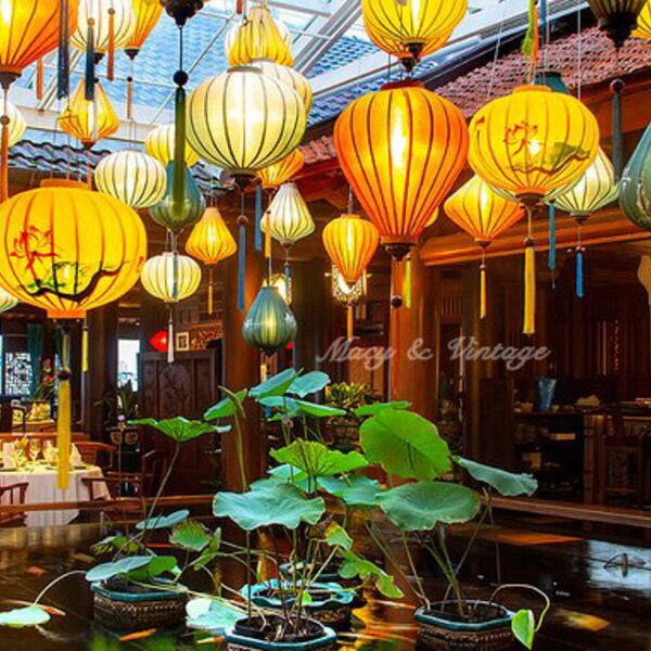 Bamboo Paper Lantern - Etsy