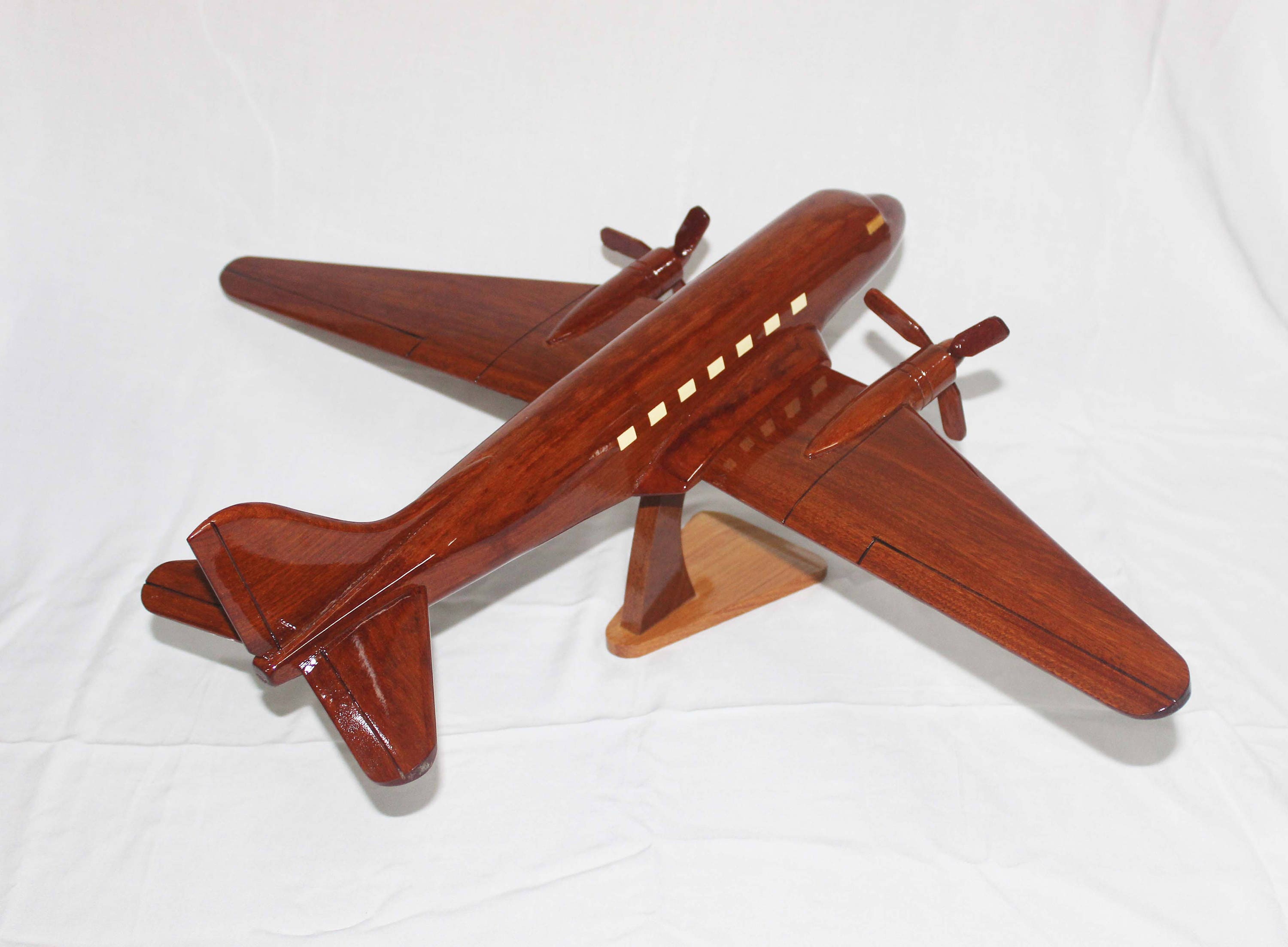Douglas DC-3 Wooden aircraft handmade 16 x 24 x | Etsy