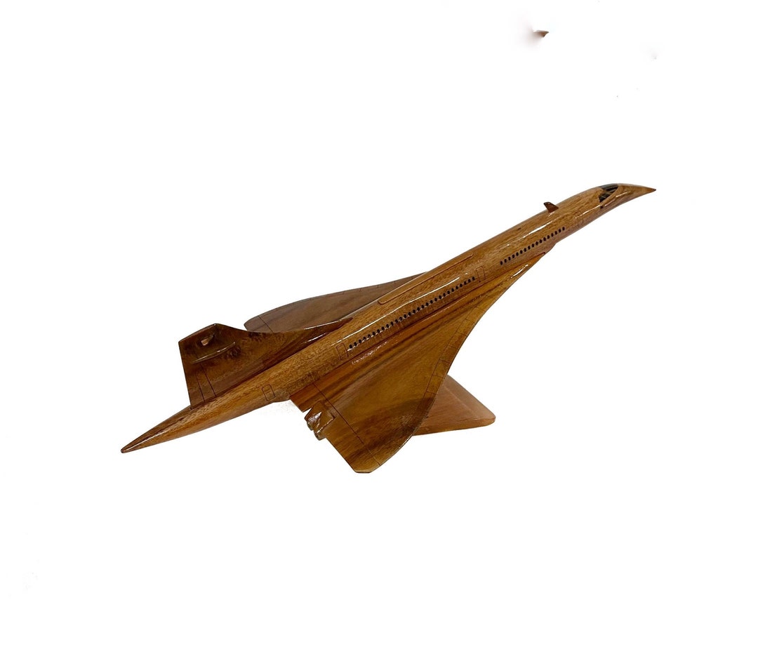 Wooden CONCORDE Airplane Model 18x12x6 - Etsy