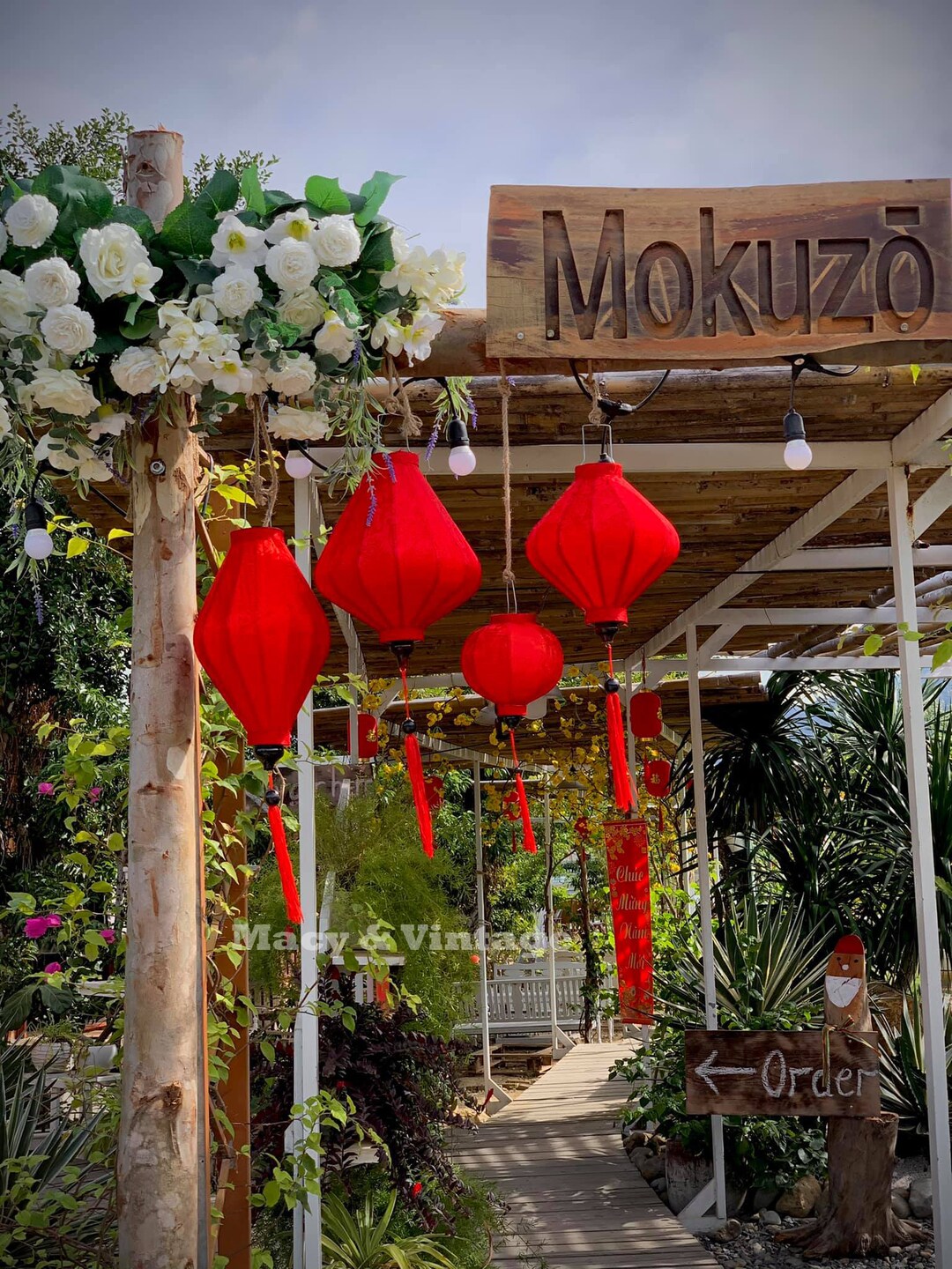 Set of 4 Bamboo Silk Lanterns 35cm - Red Color - Custom Made - Mix ...