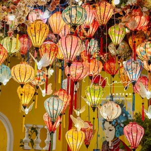 Set of 32 Lanterns 22cm - Mix Color and Shape - Wedding Decoration ...