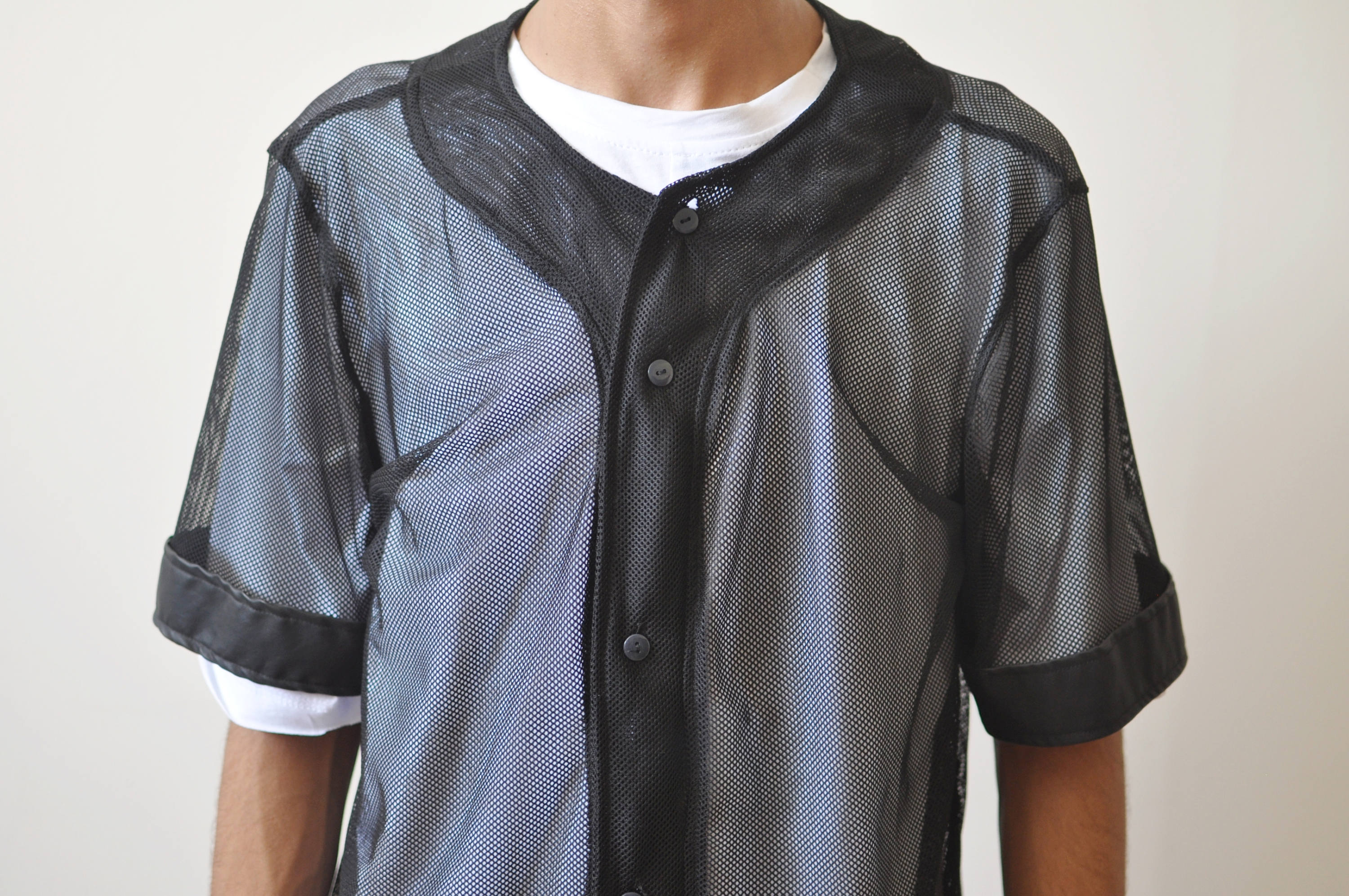 Black Mesh Full Button Custom Baseball Jerseys With Faux - Etsy