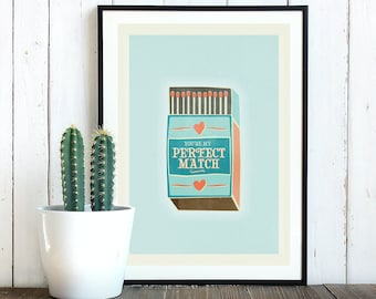Perfect Match Print - Etsy UK
