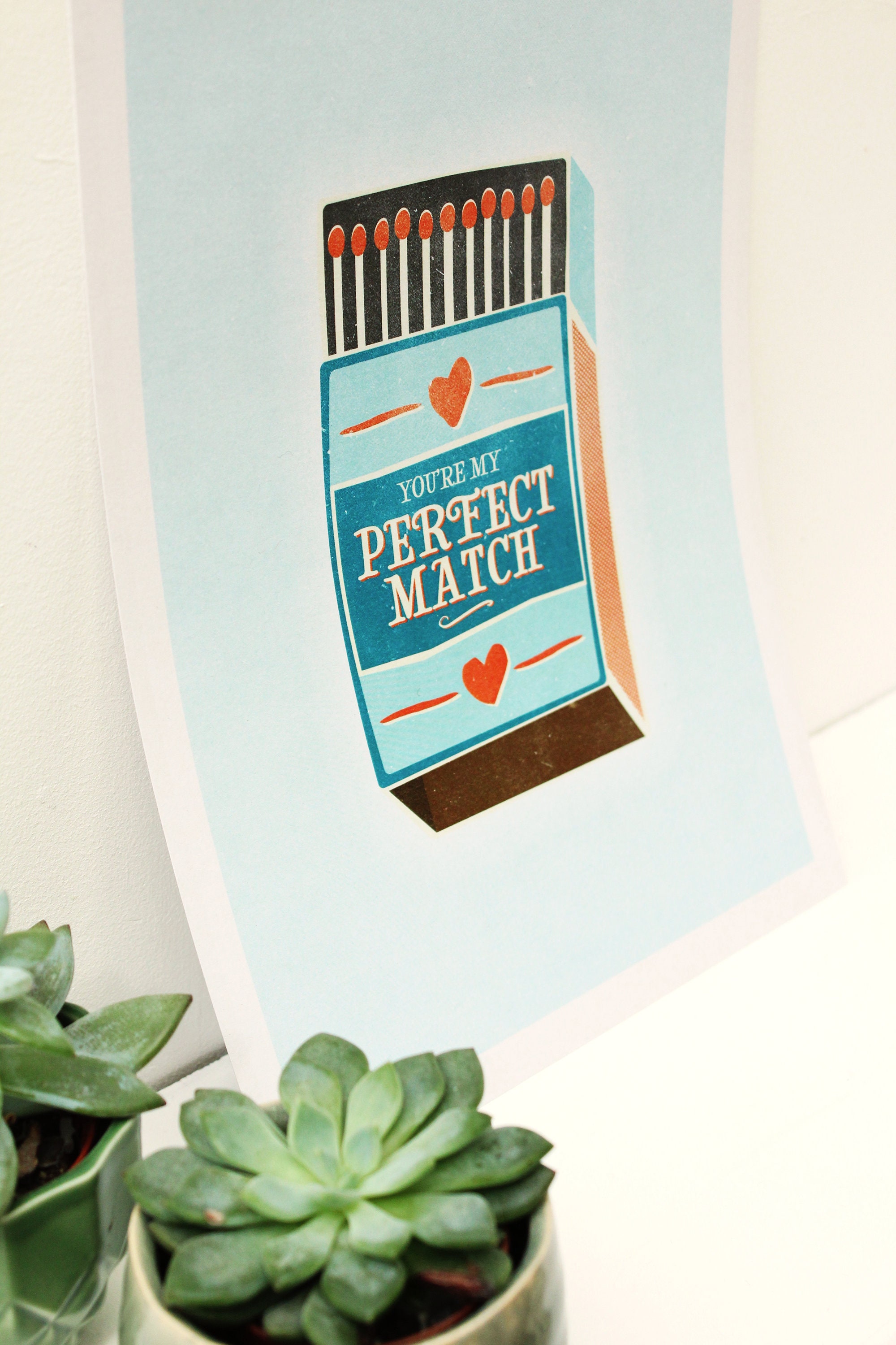 Perfect Match A4 Art Print // Anniversary // Wedding // - Etsy