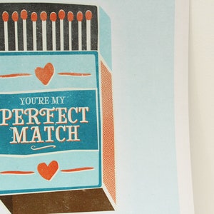 Perfect Match A4 Art Print // Anniversary // Wedding // Recycled Paper ...