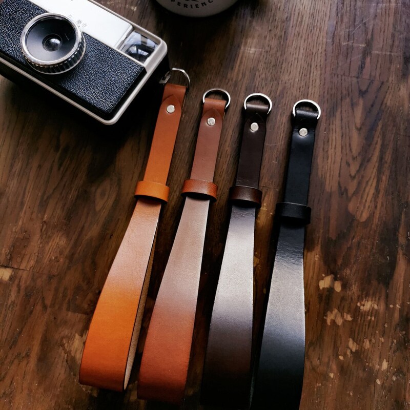 Leather Camera Wrist Strap - Etsy