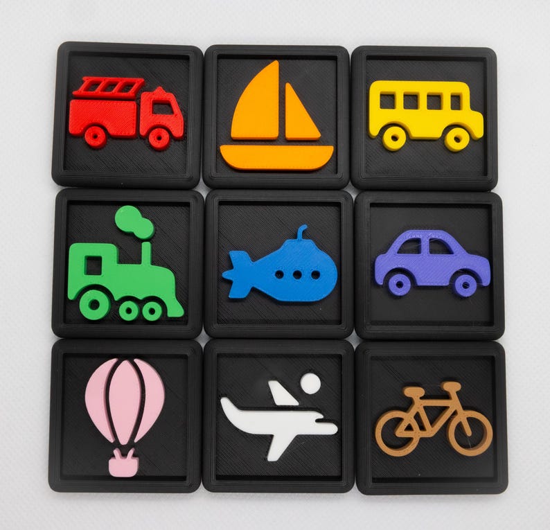 3D Printed Tactile Memory Game - Etsy