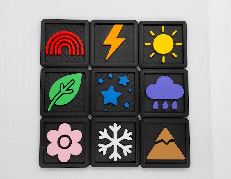 3D Printed Tactile Memory Game - Etsy