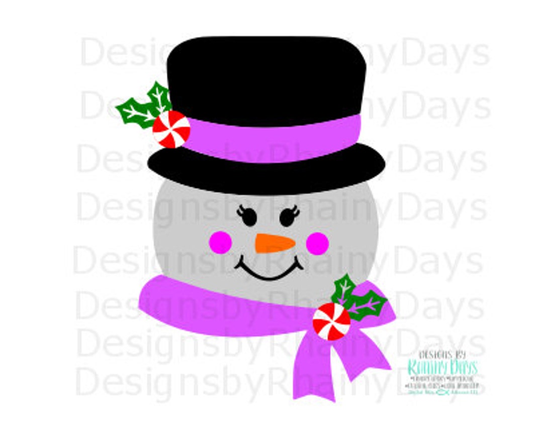 Buy 3 Get 1 Free Snow Girl Cutting File, Snowman Girl SVG DXF Png ...