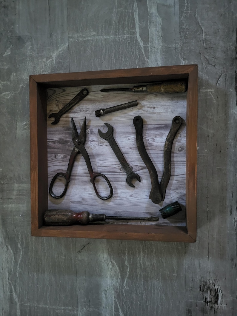 Vintage Tool Shadow Box - Etsy