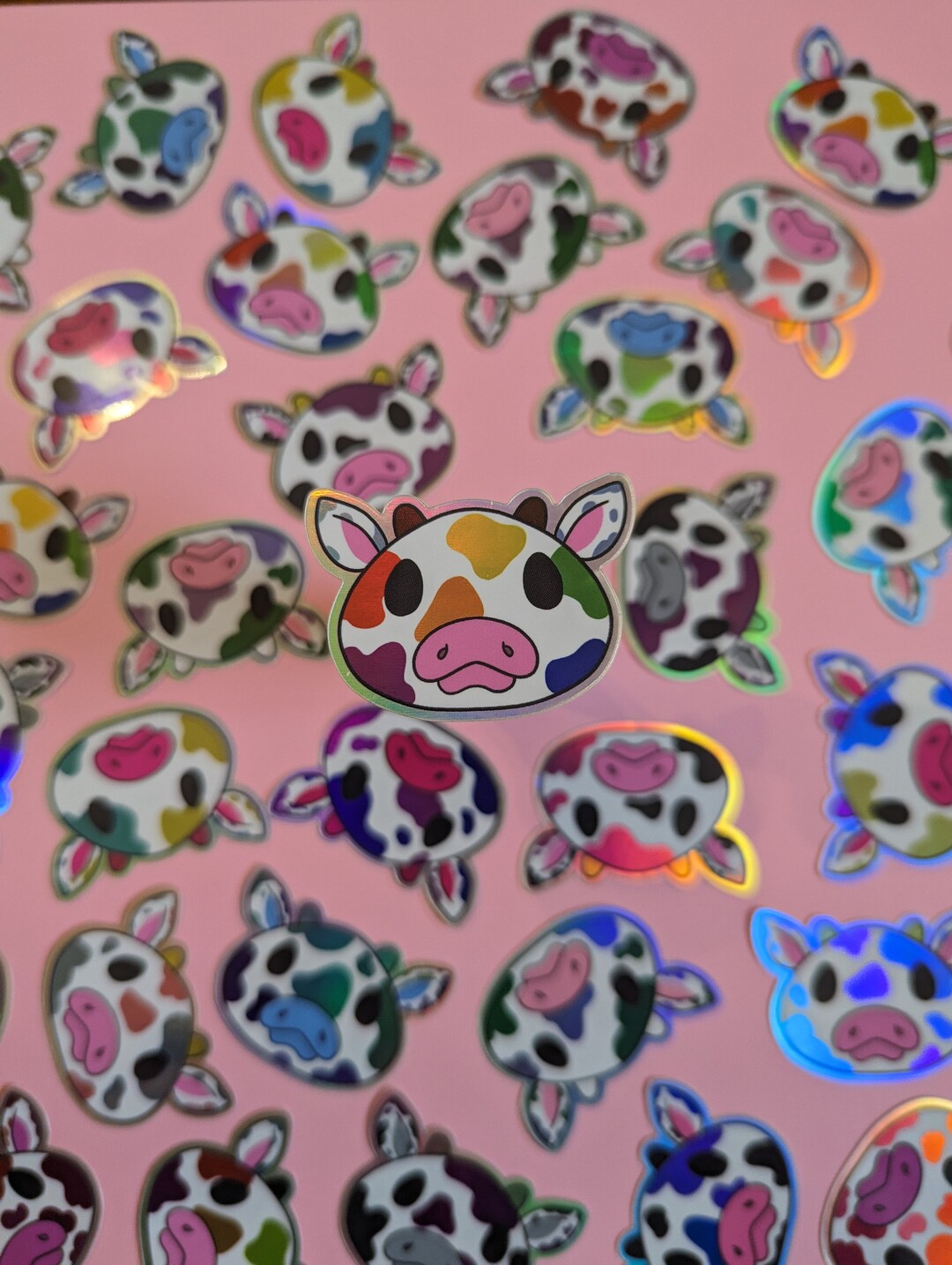Pride Cow Stickers Gay Sapphic Nonbinary Bisexual - Etsy