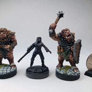 Custom Painted Large Bugbears With Halberds and Hand Weapons ...