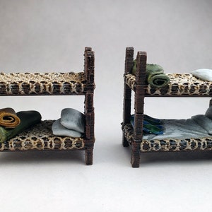 Painted Bed Table Stool Chest Furniture (prison, Barracks, Dungeon ...