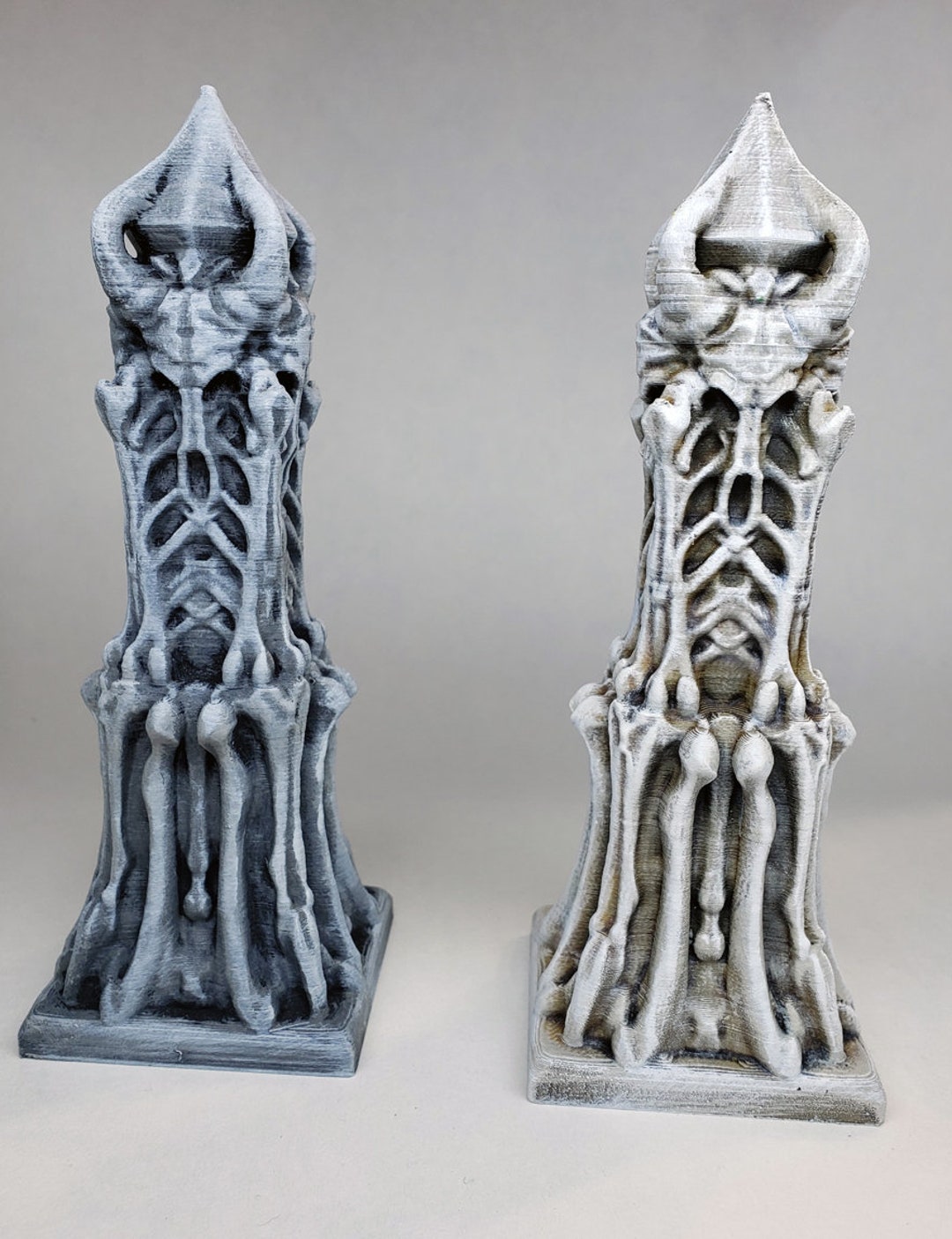 Painted Skull and Bones Pillar Dungeon Furniture / Hand Painted ...