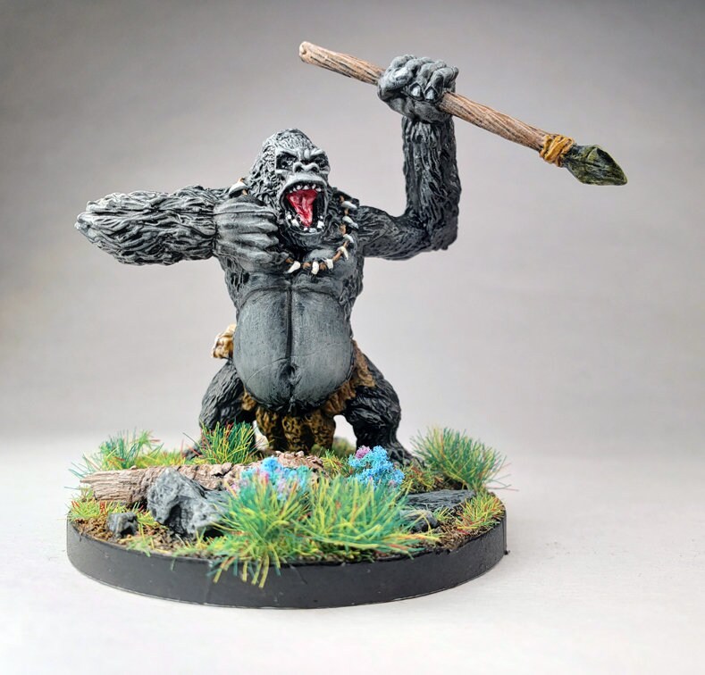 Weregorilla Attack Ape / D&D Painted Reaper Bones Miniature | Etsy